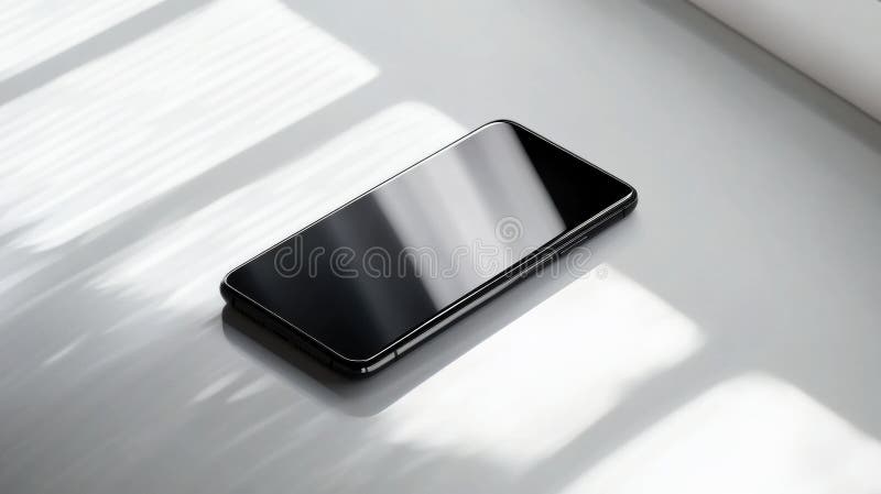 Sleek Modern Smartphone on a Clean Surface with Soft Lighting Creating ...