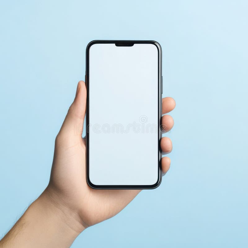 Sleek Modern Smartphone Design with Transparent Screen in Hand Stock ...