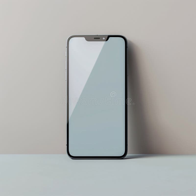 Sleek Modern Smartphone Mockup with Blank Screen Displaying High ...