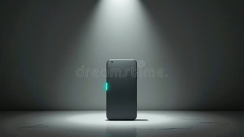 Sleek Modern Smartphone in Spotlight with Minimalist Design and ...