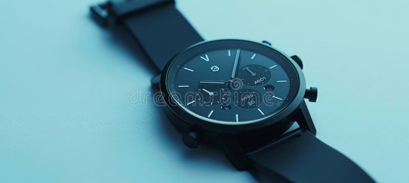 Sleek Modern Smartwatch Showcase Tech Accessory Promotion on White ...
