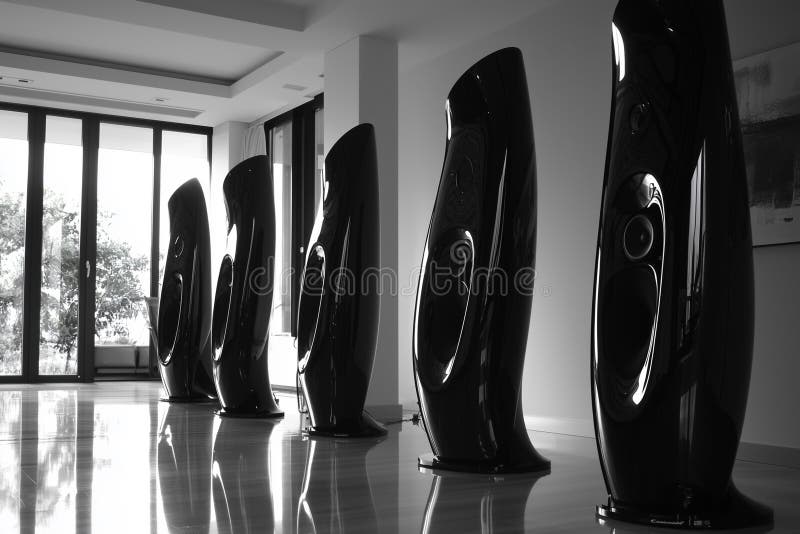 Sleek Modern Speaker Design Stock Illustration - Illustration of ...