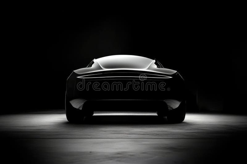 Sleek Modern Sports Car in Dark Setting with Minimalist Design and ...