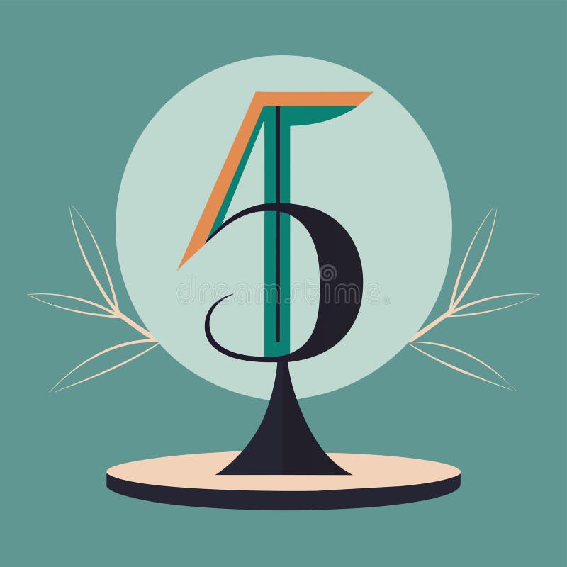 A Sleek, Modern Table Number Design Featuring a Minimalist ...