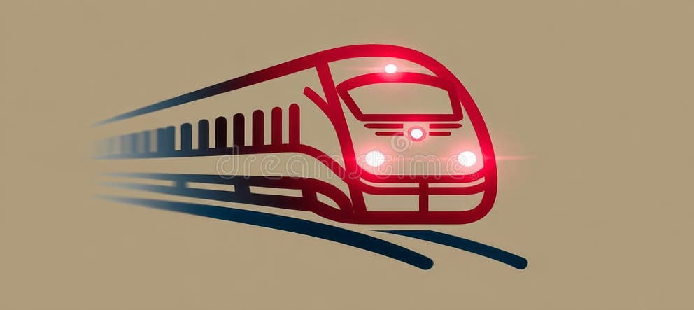 Sleek Modern Train Icon Showcasing Speed and Efficiency for Advanced ...