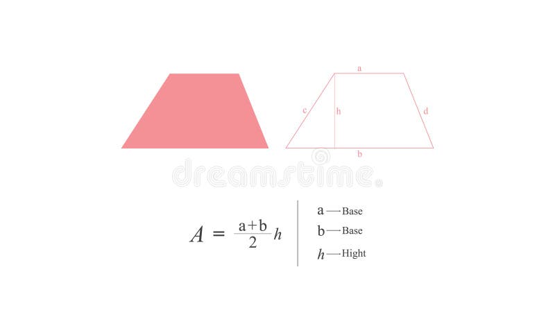 Trapezoid Icon Abstract Geometric Design with Calculating Laws Stock ...