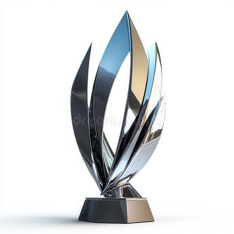 A Sleek, Modern Trophy with a Multi-faceted Design, Symbolizing ...