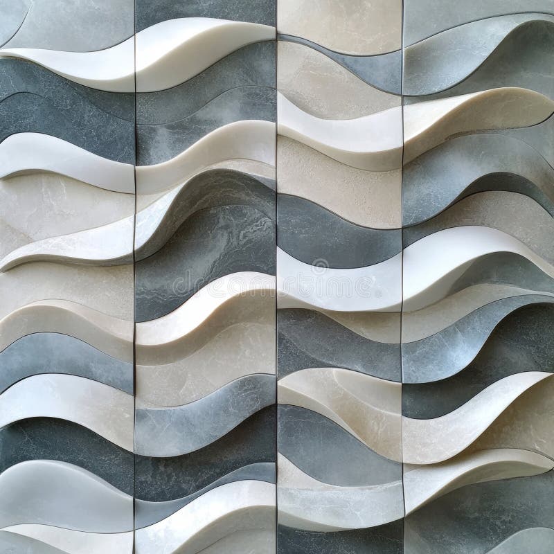 Wave Tiles stock illustration. Illustration of architecture - 334557615