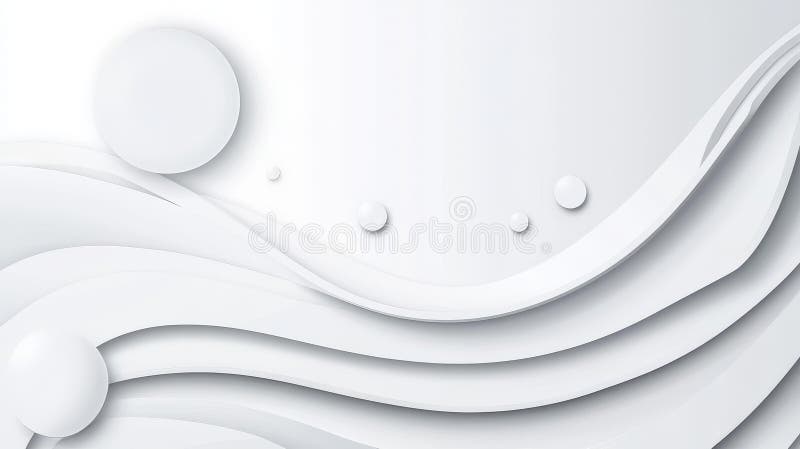 A Sleek, Modern White Background Features Abstract Tech Designs ...