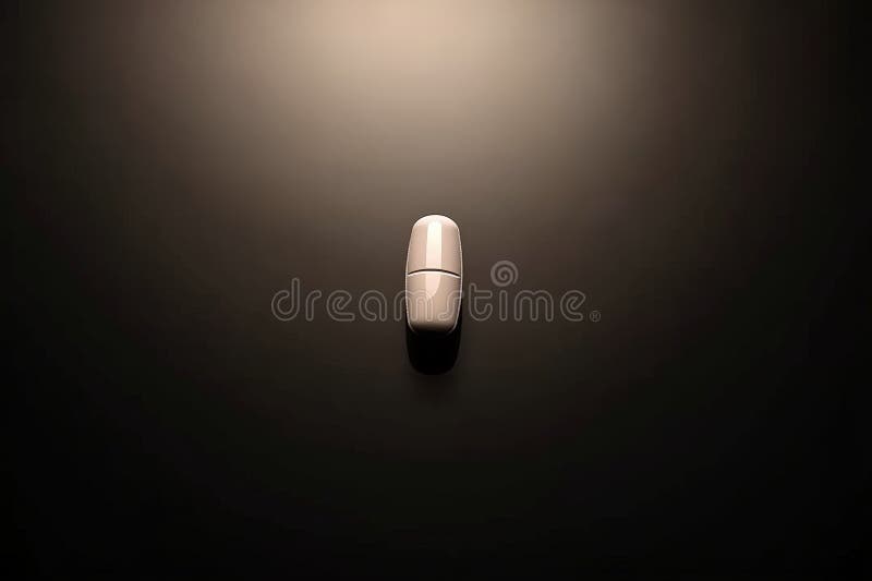 Sleek Modern Wireless Mouse on a Dark Background, Illuminated by ...