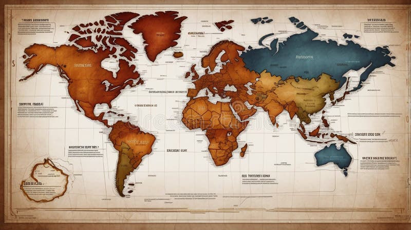 World Map Business Infographic Template Design Stock Illustration ...