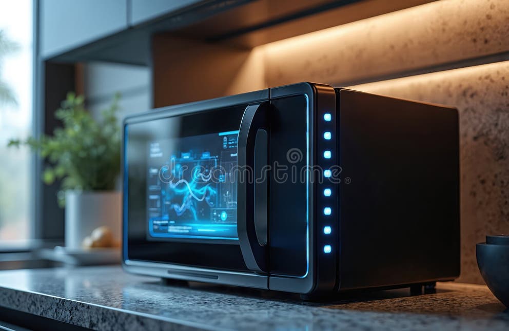 Sleek Multifunctional Microwave Oven with Advanced Digital Display ...