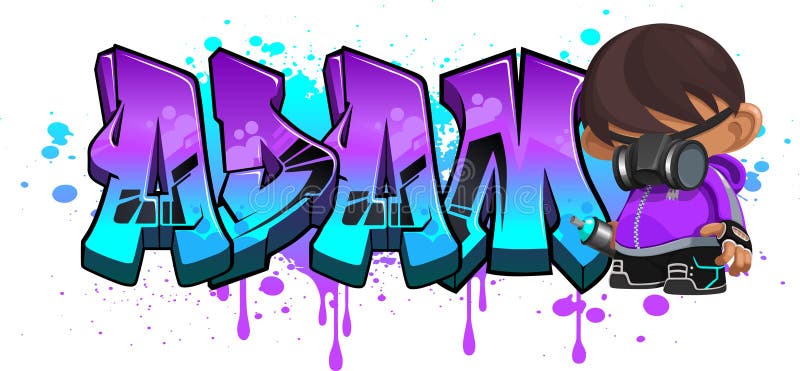 ADAM - Red Text on Typography Background - 3D Rendered Royalty Free ...