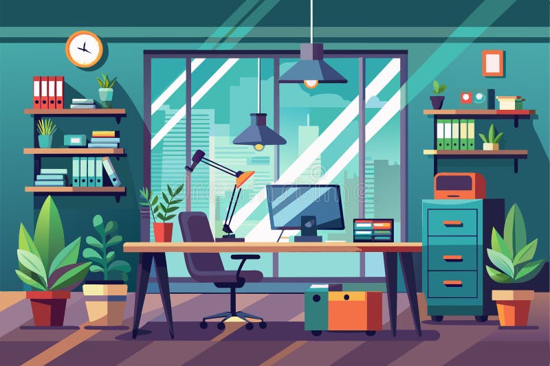 This Sleek Office Design Features a Spacious Layout with Ample Natural ...