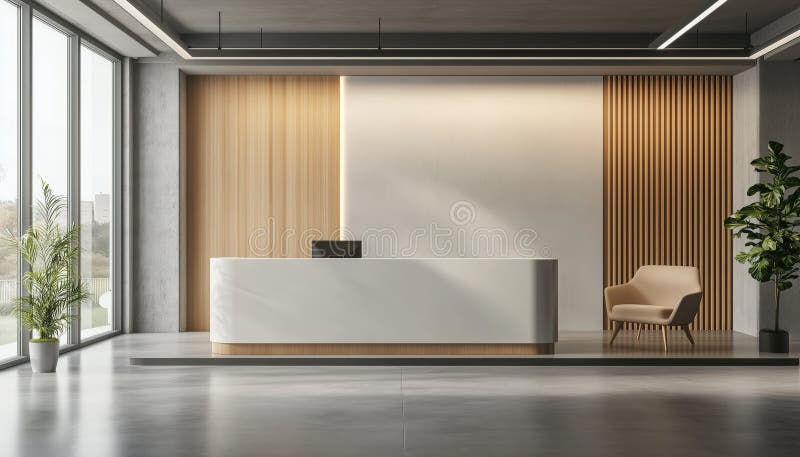 Modern Office Reception Wall 10,931 Office Reception Design Stock