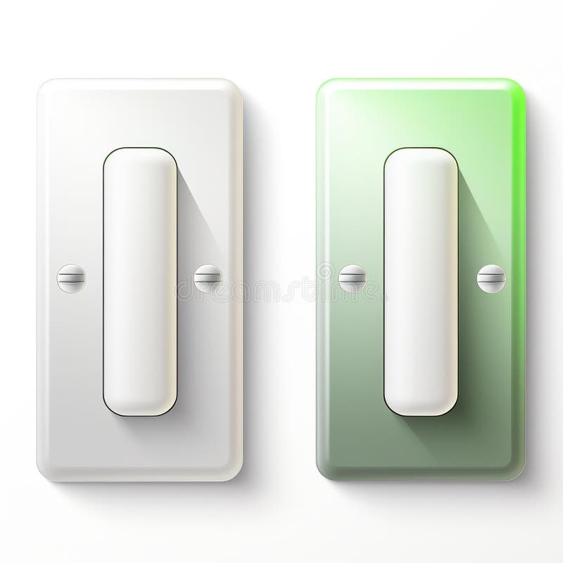 Sleek Onoff Toggle Buttons with Clear Lettering, Ai Generated Stock ...