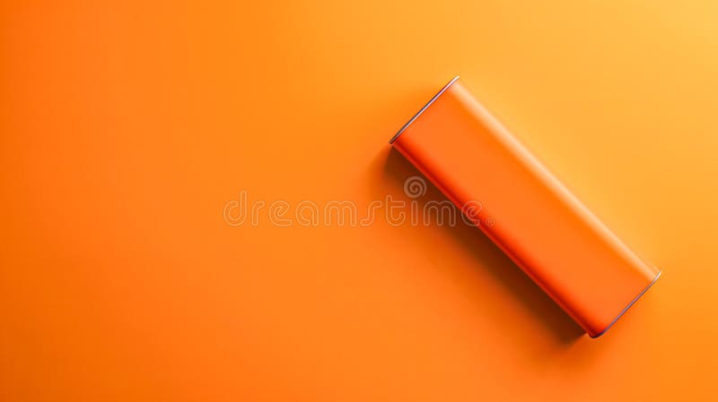 Sleek Orange USB Flash Drive on a Monochromatic Background for Portable ...
