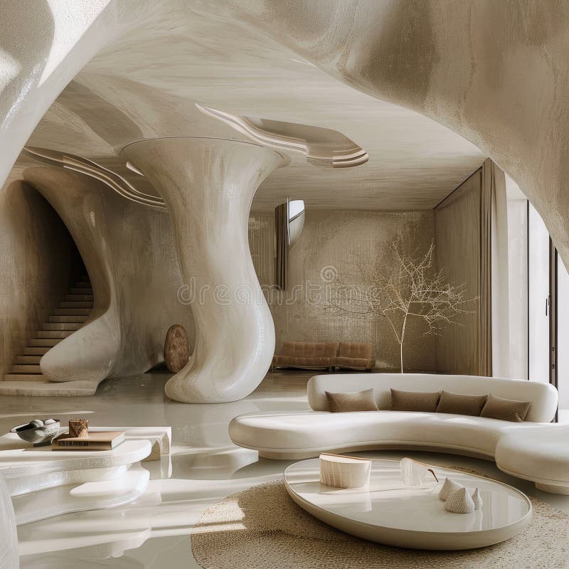 Sleek Organic Interiors Harmonizing Modern Architecture and Natural ...