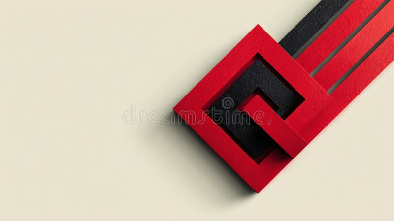 Sleek Overlapping Ribbons with Abstract Geometry, Minimal Background ...