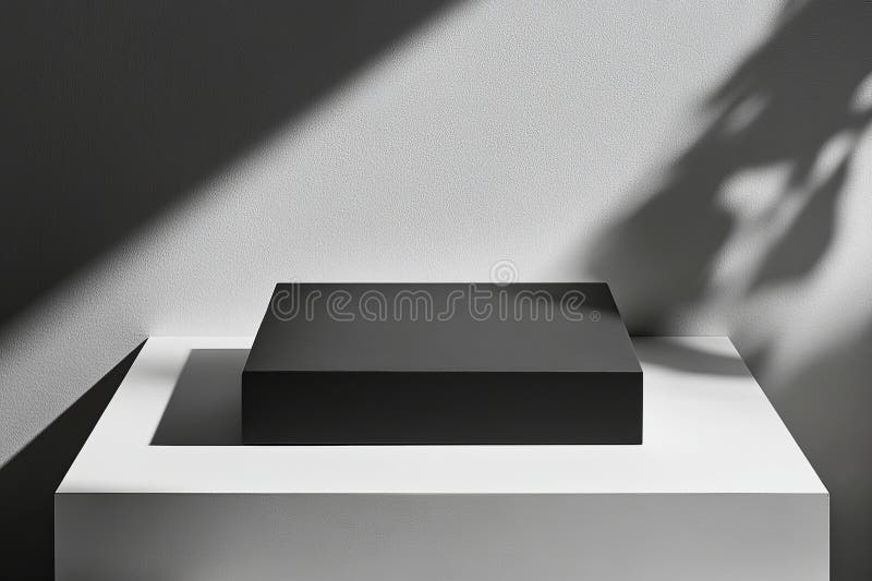 A Sleek Packaging Box with Modern Branding Placed on a Minimalist Stock ...