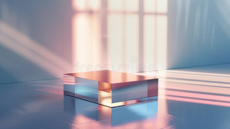 Sleek Packaging Mockup with Soft Backlighting on Reflective Surface ...