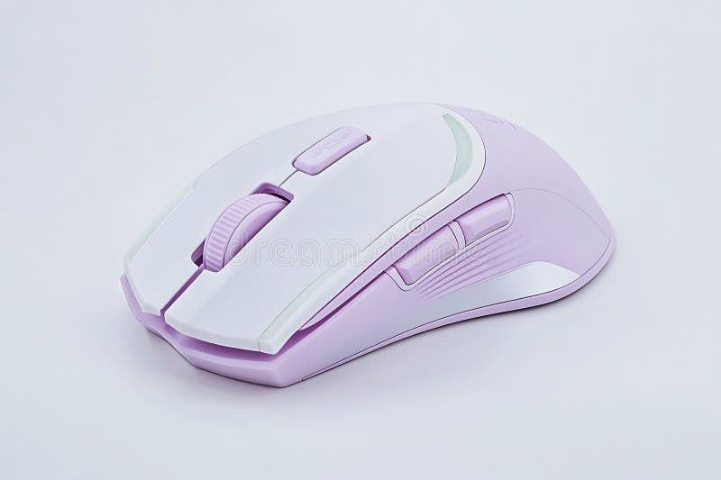 Sleek Pastel Wireless Mouse with Ergonomic Design Stock Illustration ...