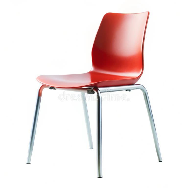 Plastic Stackable Chair with Modern Space-saving Design Stock ...