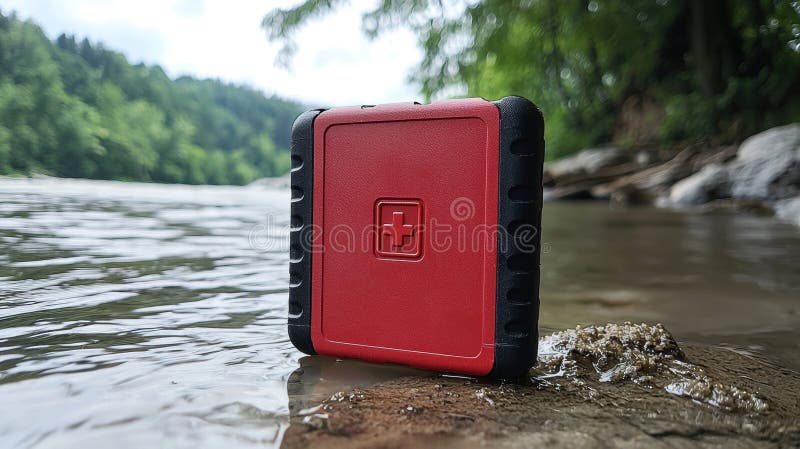 Sleek Pocket Sized EDC First Aid Kit in Black and Red Design for ...