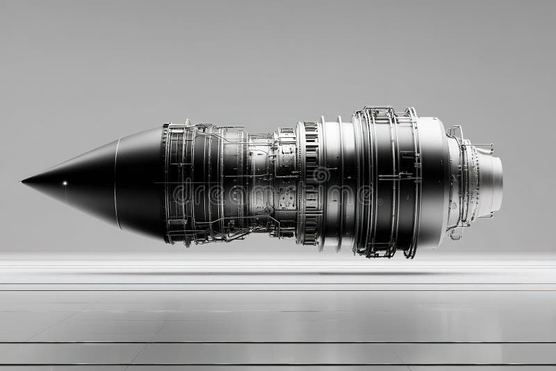 Sleek and Powerful Jet Engine on Display Showcasing Advanced ...