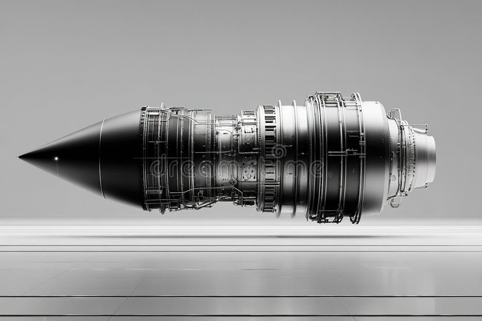Sleek and Powerful Jet Engine on Display Showcasing Advanced ...