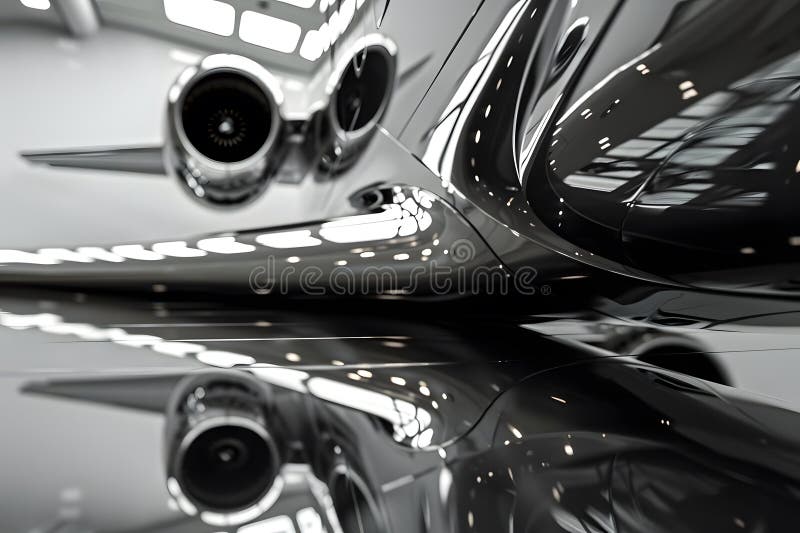 Sleek Private Jet Design, Exploring the Aerodynamic Curves and Powerful ...