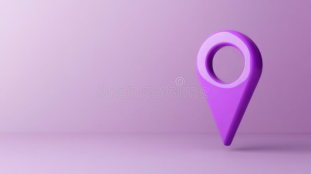 Sleek Purple Map Pointer Icon Modern Location Navigation Graphic for ...