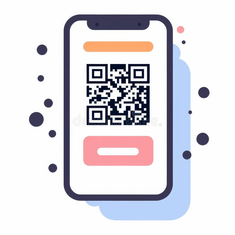 Sleek QR Code Vector Icon for Quick Smartphone Scanning, Ai Generated ...