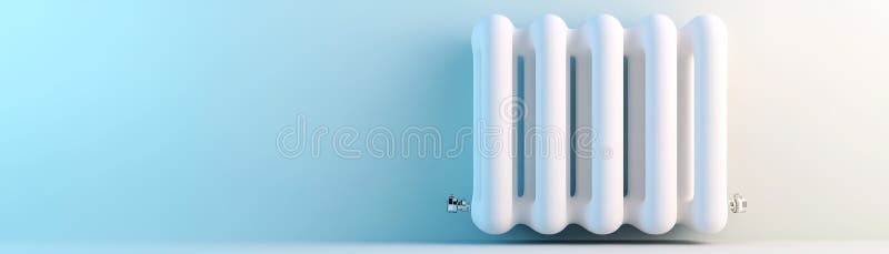 A Sleek Radiator Icon is Designed with Smooth Edges and Soft Lighting ...