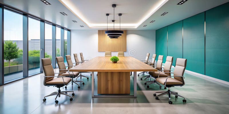 Sleek Rectangular Meeting Table Minimalist Design for a Modern ...