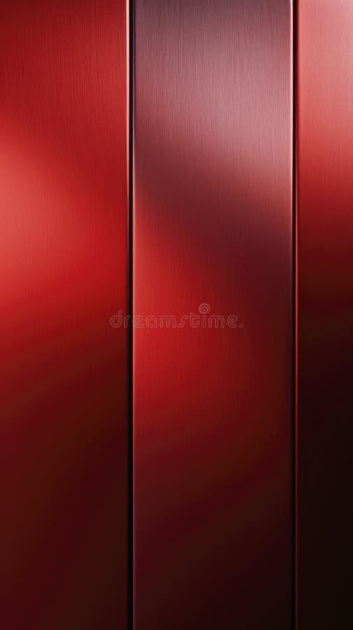 Sleek Red Metal Panels with Light Reflections Stock Photo - Image of ...