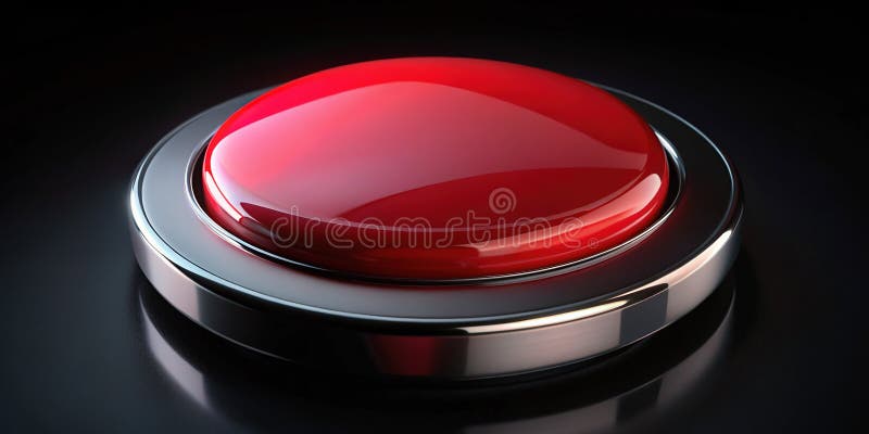 Sleek Red Play Button on a Glossy Black Background HighQuality Vector ...