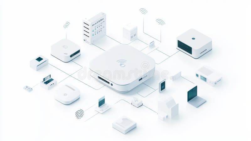 A Sleek Representation of a Smart Home Ecosystem. Various Connected ... A Sleek Representation of a Smart Home Ecosystem. Various Connected ...