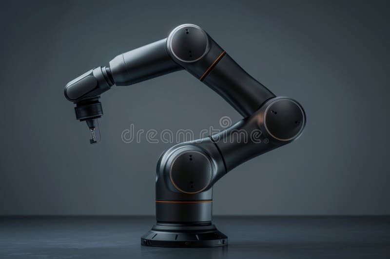 Precision Engineered Robotic Arm Poised for Manufacturing Tasks in a ...