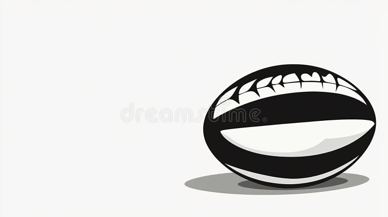 Sleek Rugby Ball Vector Illustration for Sports Designs and Projects ...