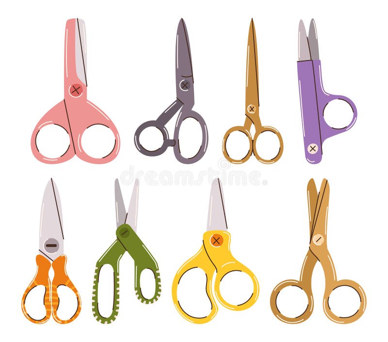Sleek Scissors Featuring Sharp Stainless Steel Blades with Ergonomic Handles for Precise Cutting ...