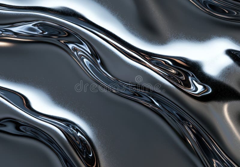 Sleek and Shiny Abstract Metal Texture Stock Illustration ...