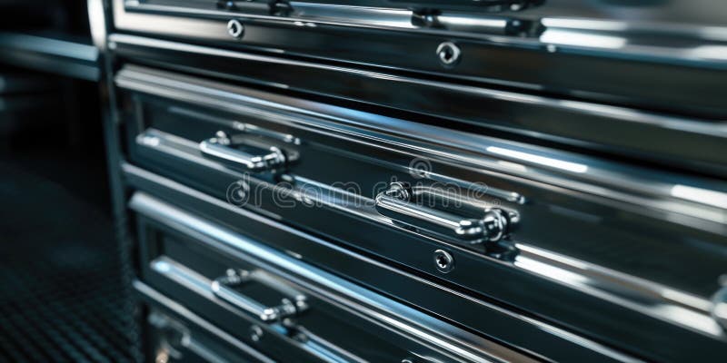 Sleek and Shiny Drawer stock image. Image of design - 385266407