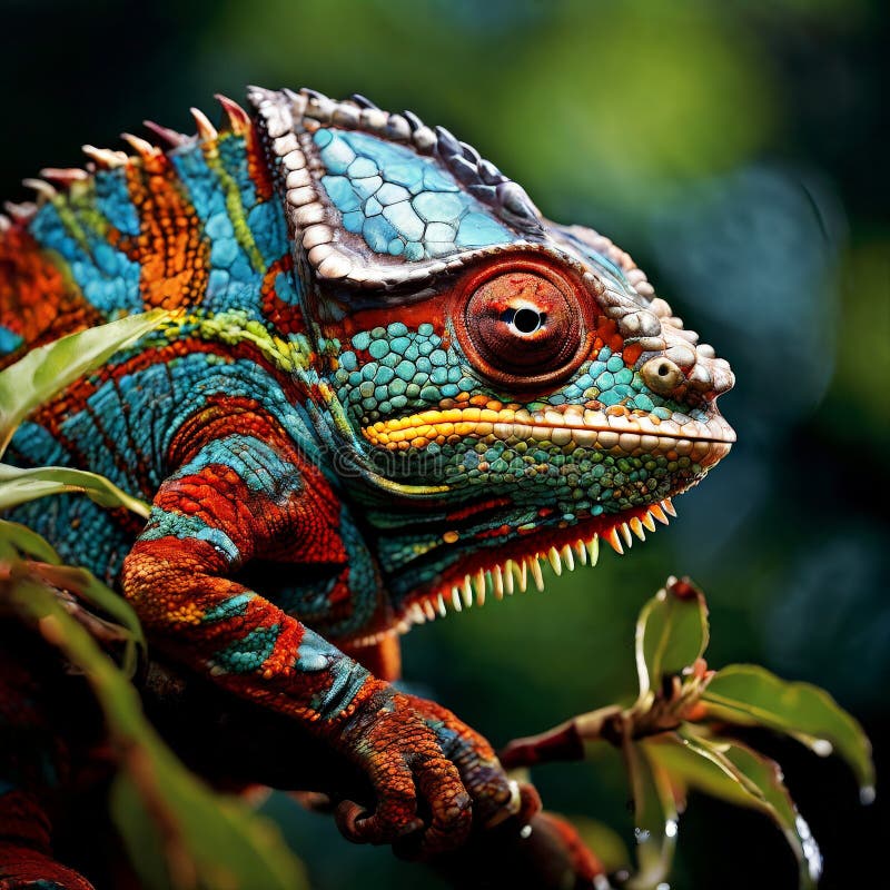 Shiny Metallic Humanoid Robot with Blue Eyes in Sci-Fi Setting Stock ...