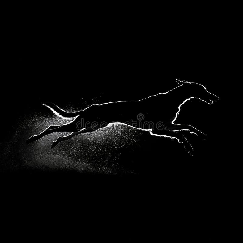 Silhouette Art Dog Leaping Stock Photos - Free & Royalty-Free Stock ...