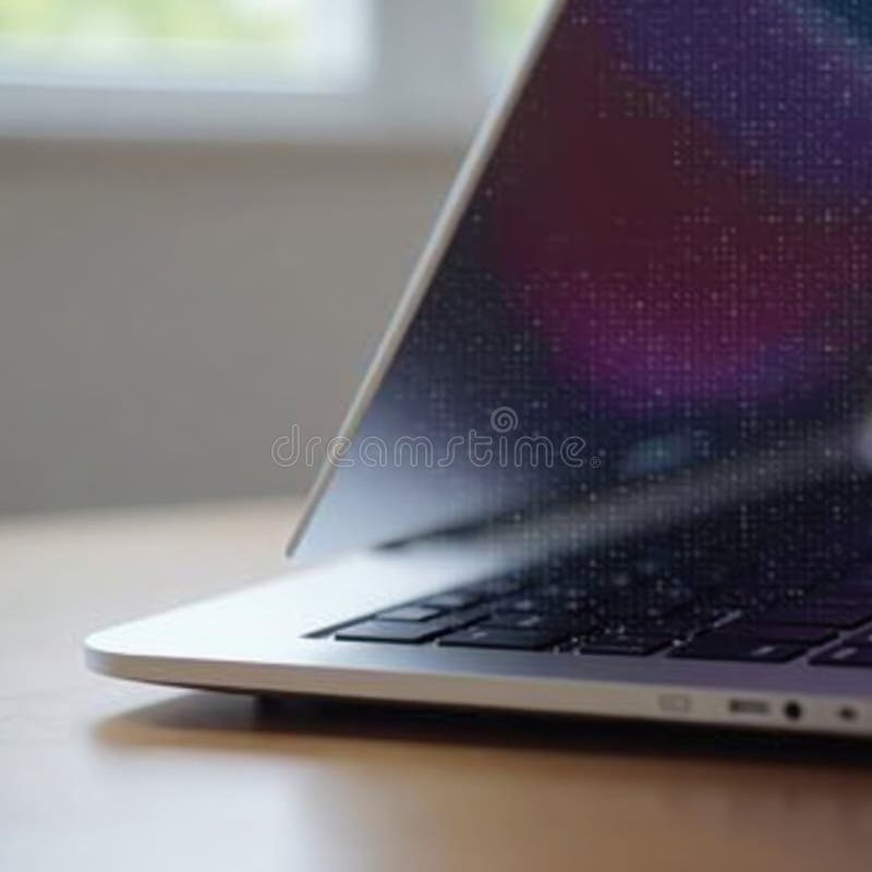 Sleek Silver Laptop, Close Up Details, High Resolution , Surface ...