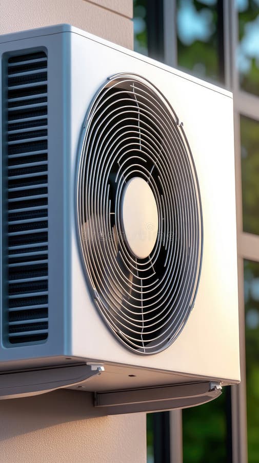 A Sleek, Silver-metallic Air Conditioner is Mounted on the Ceiling of ...