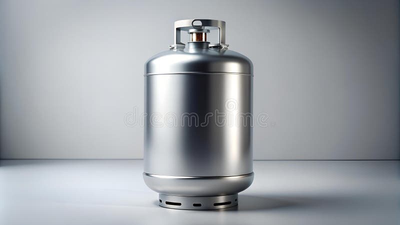 Sleek Silver Propane Tank: Modern Design for a Clean Energy Solution ...