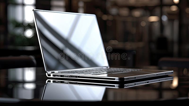 Sleek silver shiny stock illustration. Illustration of technology ...
