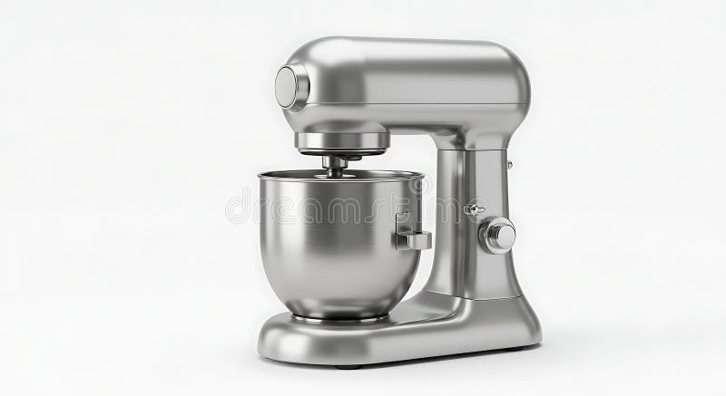 Sleek Silver Stand Mixer: a Modern Kitchen Essential Stock Photo ...